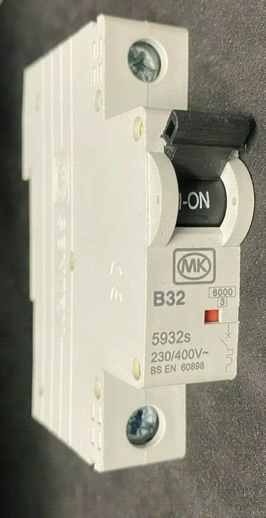 MK SENTRY TYPE B-C MCB FULL RANGE OLD & NEW + RCD RCBO Main Switch - LN ...