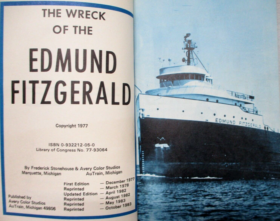 The Wreck of the Edmund Fitzgerald by Frederick Stonehouse 1983 book | eBay