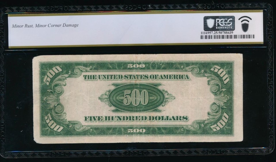 AC 1934A $500 FIVE HUNDRED DOLLAR BILL Chicago PCGS 25 comment | eBay