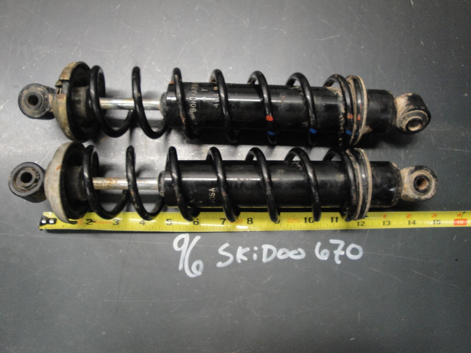 1996 96 SKI DOO ROTAX 670 SNOWMOBILE ENGINE SUSPENSION ABSORBER SHOCKS ...