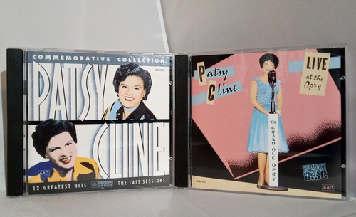 Lot of 2 Patsy Cline 1988 Commemorative CDs - 12 Greatest Hits, Live At ...