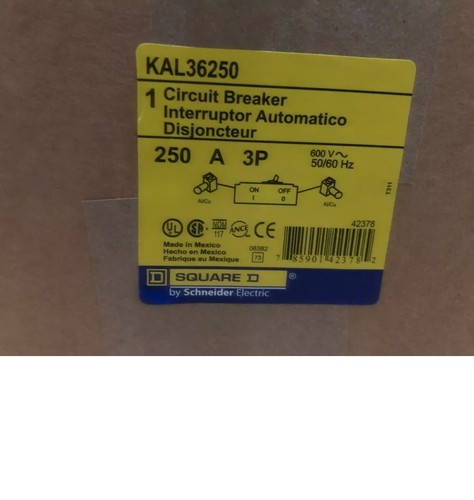 Square D KAL36250 3 Pole Molded Case Circuit Breaker for sale online | eBay