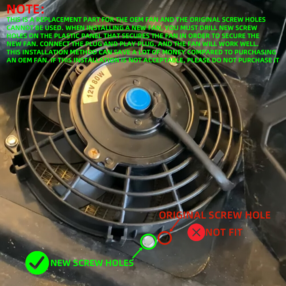 FOR POLARIS SPORTSMAN 1000 HIGHLIFTER EDT RADIATOR COOLING FAN 2016 ...