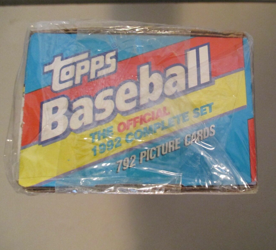 Topps 1992 MLB Baseball Complete Set 792 Cards PLUS 10 Topps Gold ...