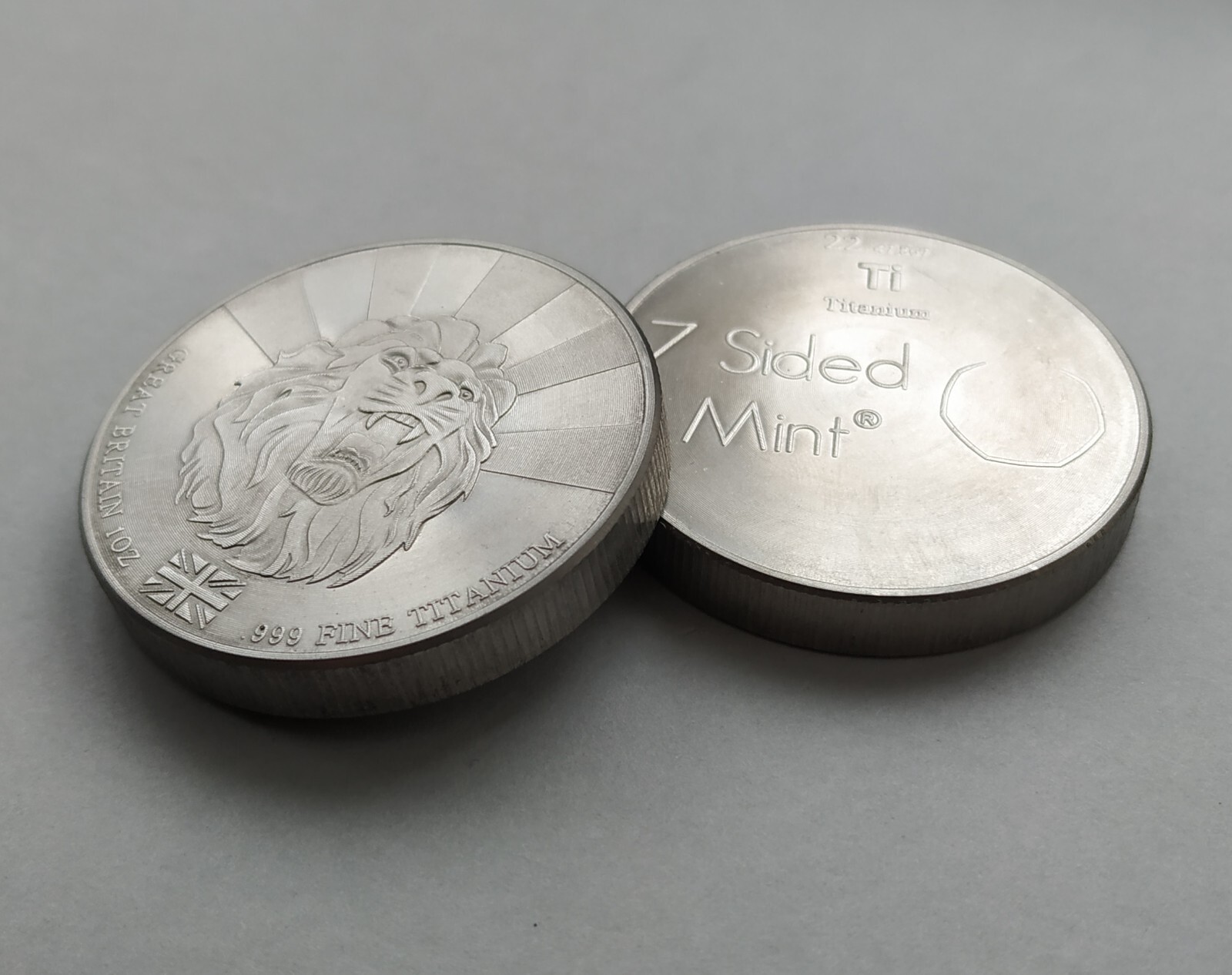 .999 Fine Titanium Round/Coin/Bar - 31.1g Bullion Metal, 1 Troy Oz ...