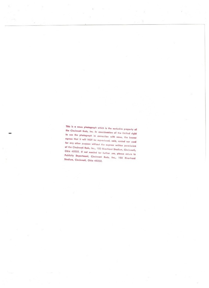 Bernie Carbo Cincinnati Reds Team Issue 8x10 Baseball Photo RH5 | eBay