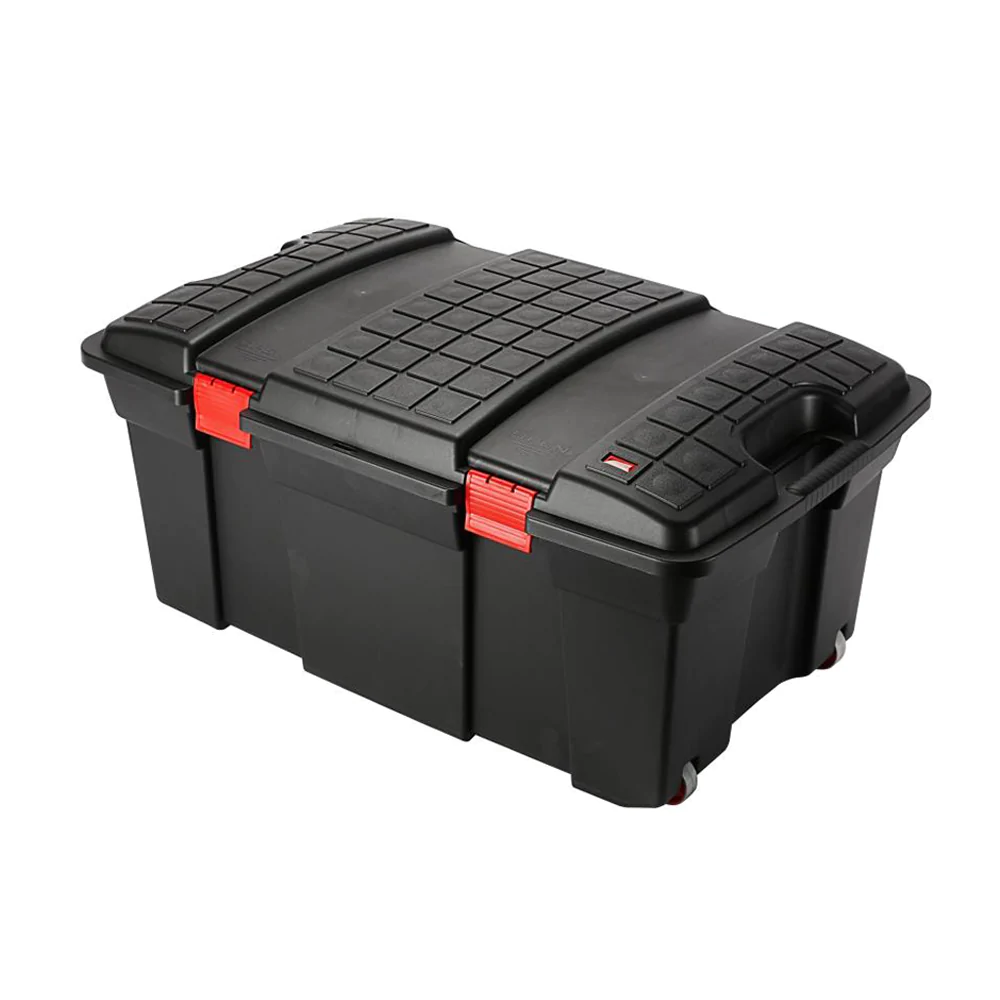New GEAR-X Heavy Duty Black 105L Action Storage Box 827mm x 529mm x ...