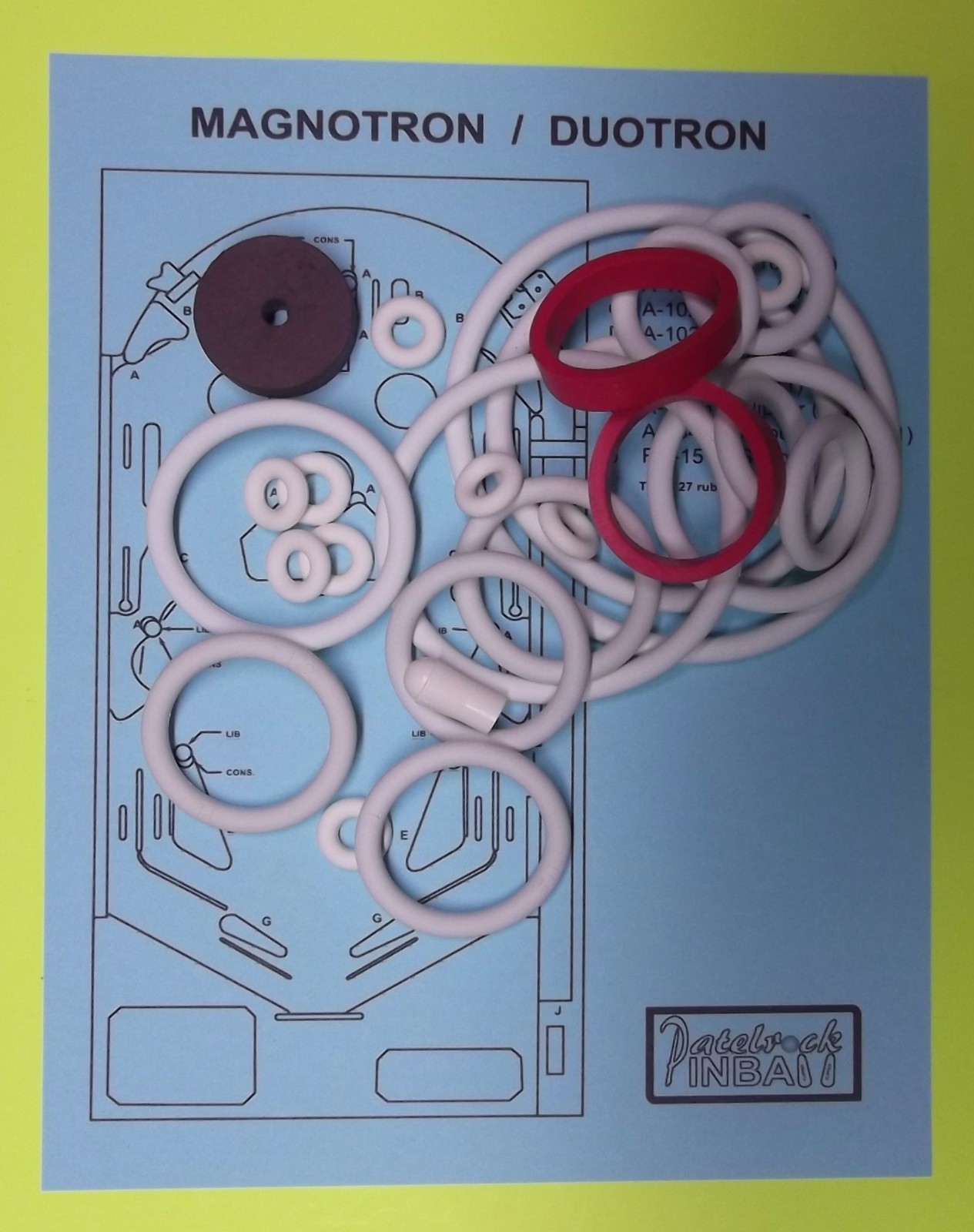 1974 Gottlieb Magnotron / Duotron Pinball Machine Maintenance Super Kit ...