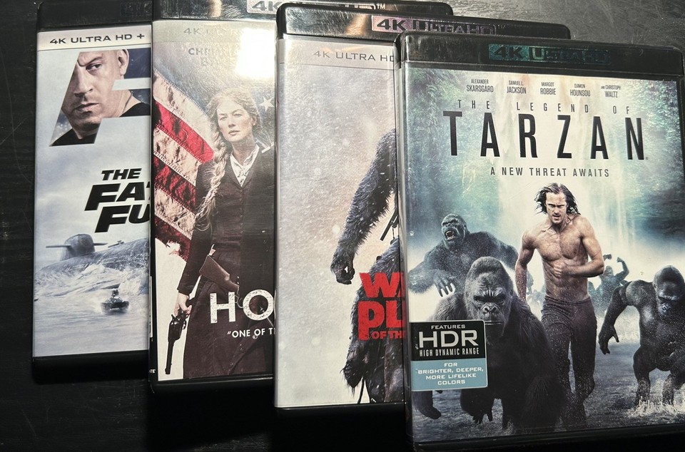 4K UHD Movies Lot Of 9 Titles 4k Discs Only + Cases/Art Hellboy/Creed ...