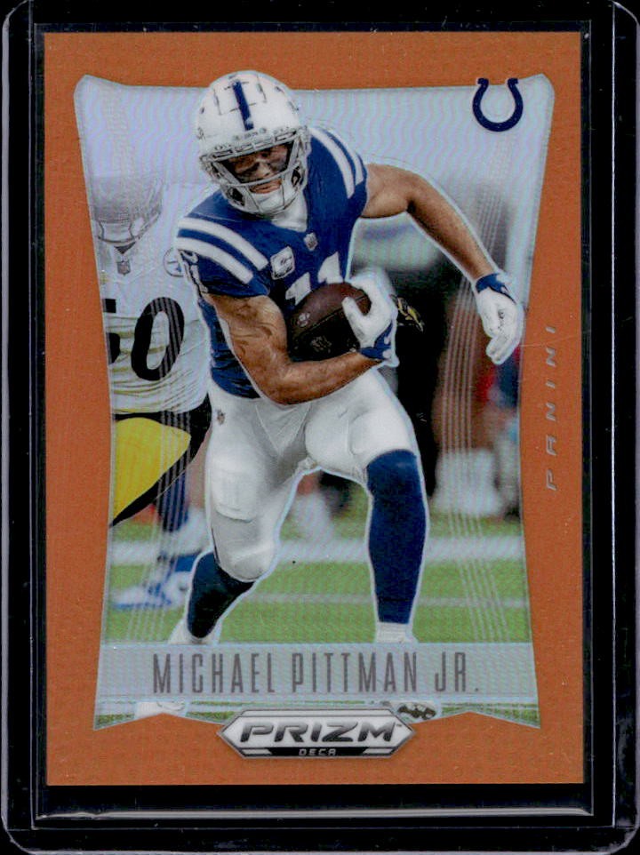 Michael Pittman 2024 Prizm Deca #132 Orange /49 Price Guide - Sports ...