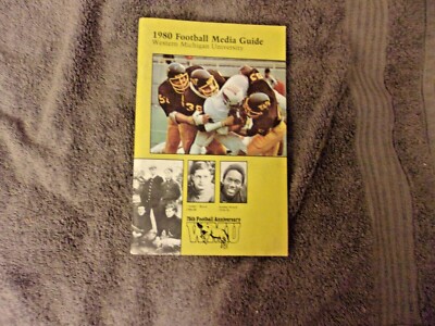 1980 WESTERN MICHIGAN FOOTBALL MEDIA GUIDE Yearbook ELLIOT UZELAC ...