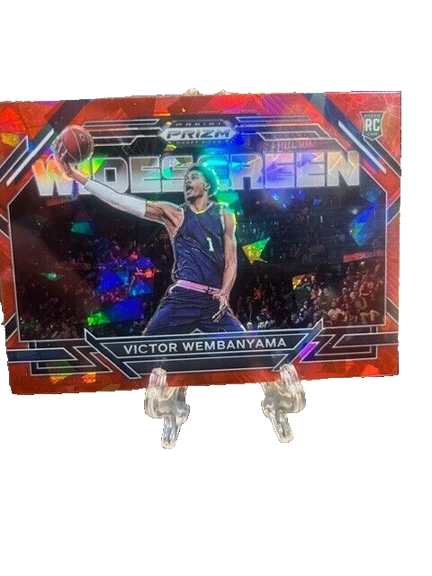 victor wembanyama rookie card prizm widescreen red cracked glass | eBay
