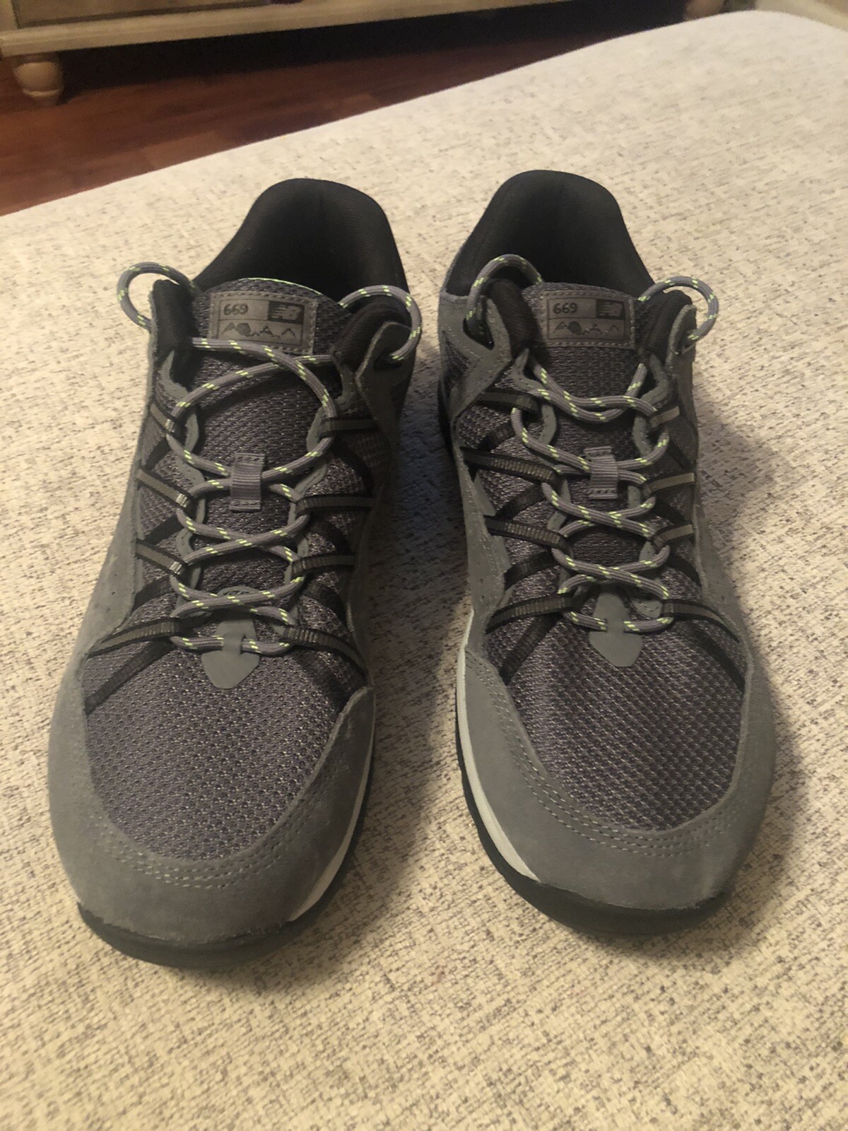 NEW BALANCE 669 Gray Green MW669CG2 Hiking Trail Shoe Mens 12.5 EUC. | eBay