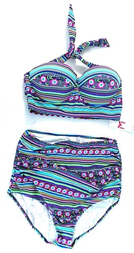 Wns' 3XL 2 pcs Swimsuit Mulit color Sexy Halter Bikini top & Joymode | eBay