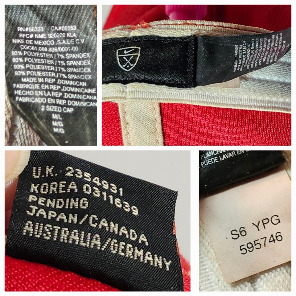 VTG Nike Red Congressional Country Club AT&T National Baseball Cap ...