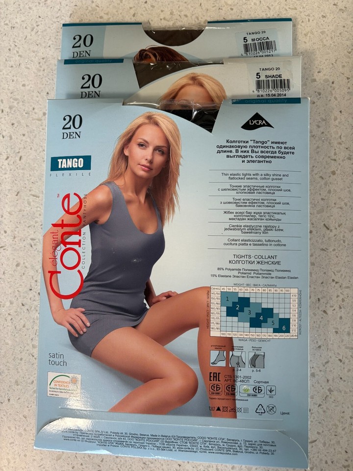 Conte Tango Flexile 20 den - Microfibre Women Pantyhose lot | eBay