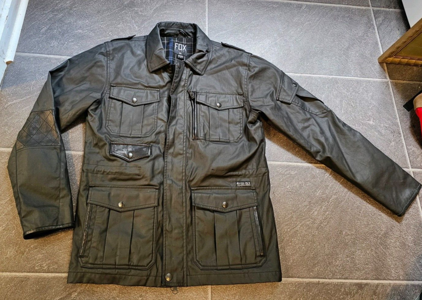 FOX RACING DELUXE MEN'S WAXED COTTON MOTO STYLE OPTIC… - Gem