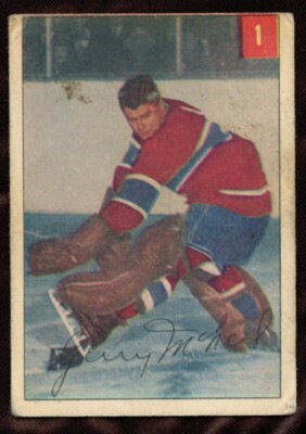 1954-55 Parkhurst # 1 Gerry McNeil | eBay