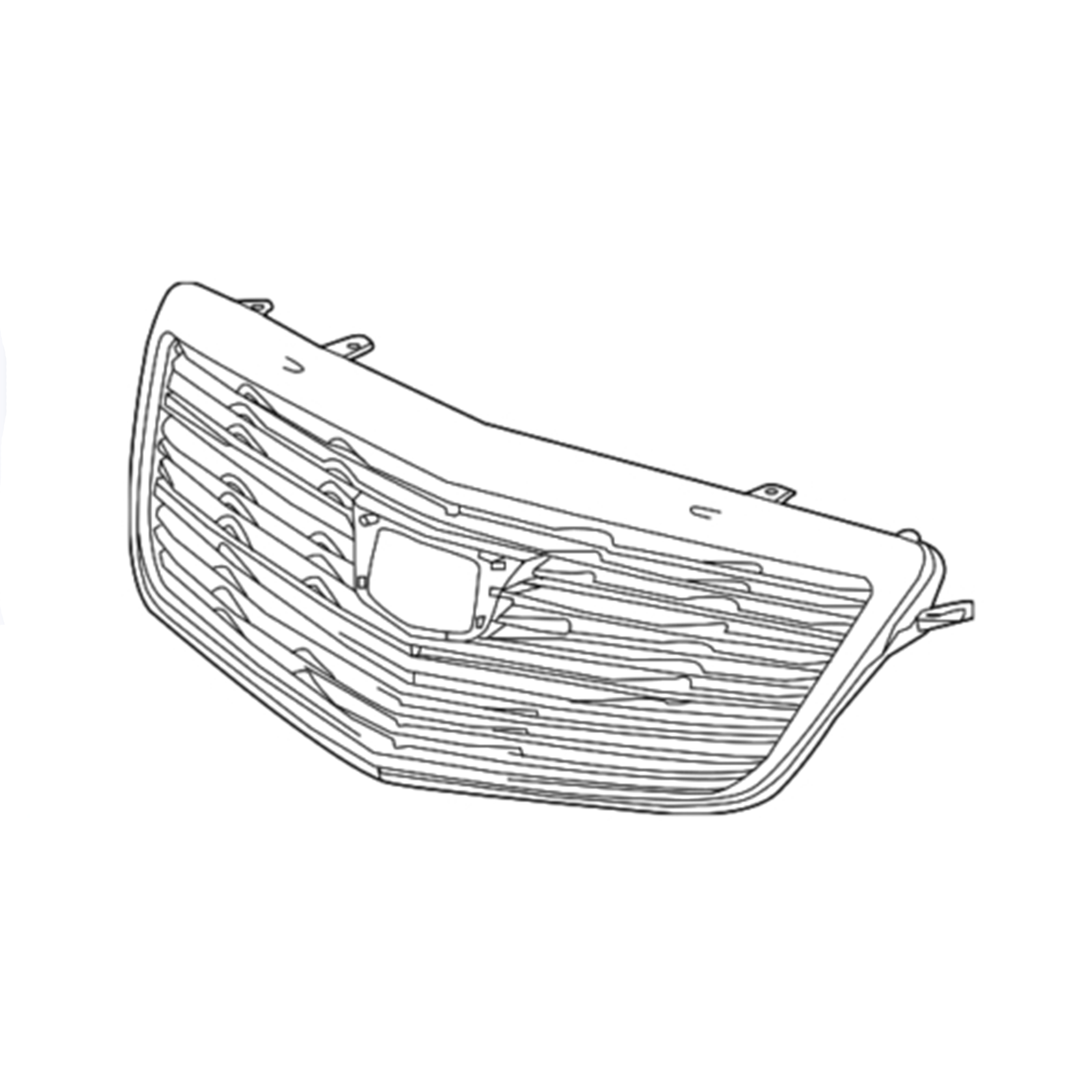 Brand New Front Center Bumper Black/Chrome For 18 19 Cadlliac ATS | eBay