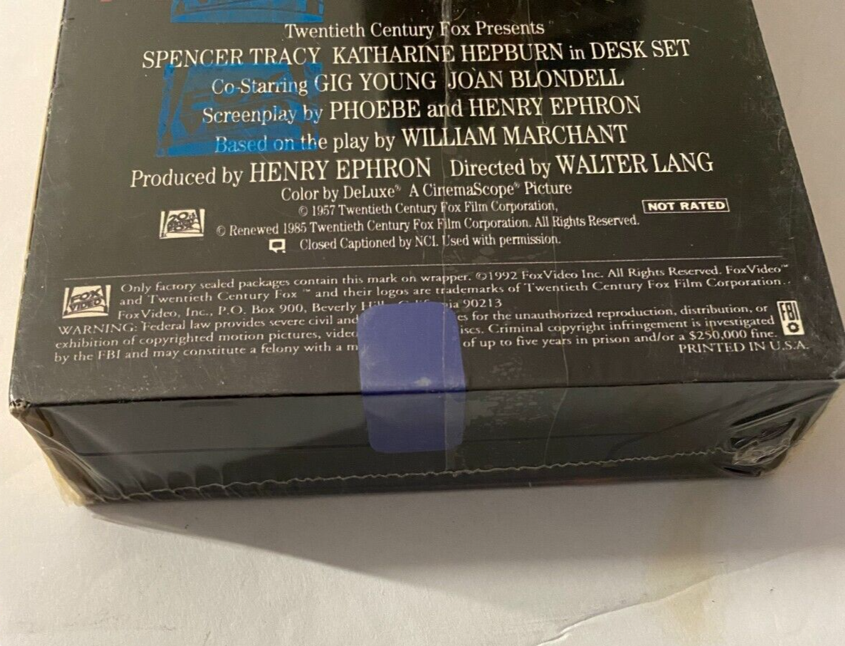 Desk Set (VHS, 1992) for sale online | eBay