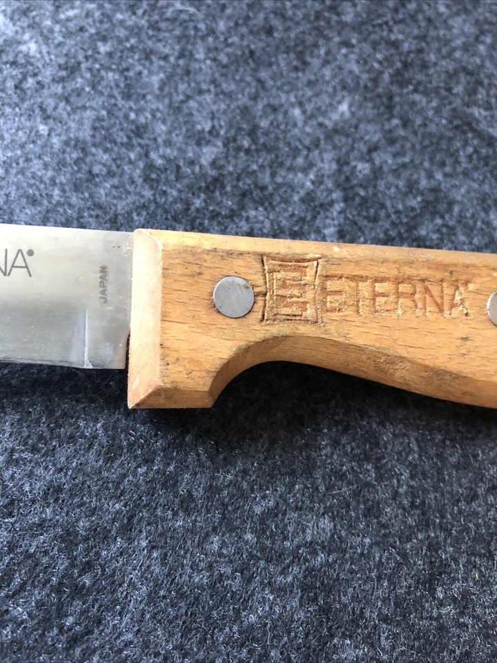 EKCO Eterna Slicing Knife, Wood Handle 8" Blade, Made in Japan | eBay