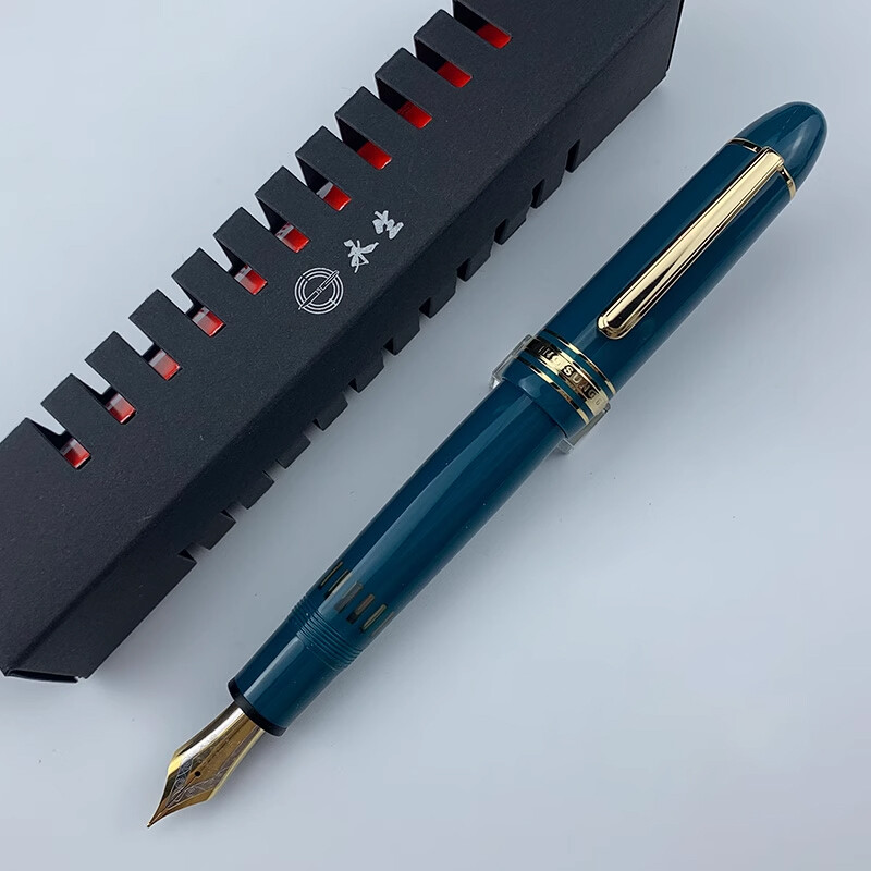 630 Piston Filling Fountain Pen Resin Fine Nib&Golden Clip Writing Pen ...
