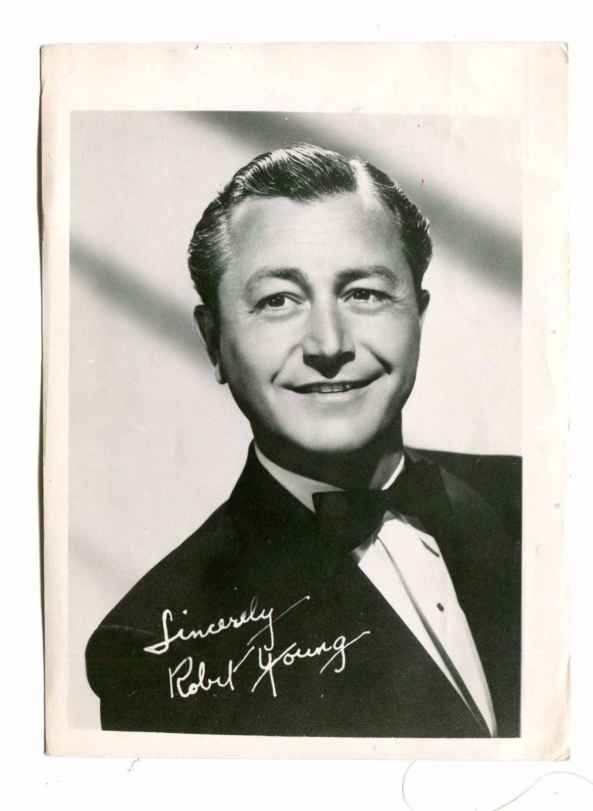 Vintage Movie Star Fan Photo w printed autograph ROBERT YOUNG actor 5x7 ...