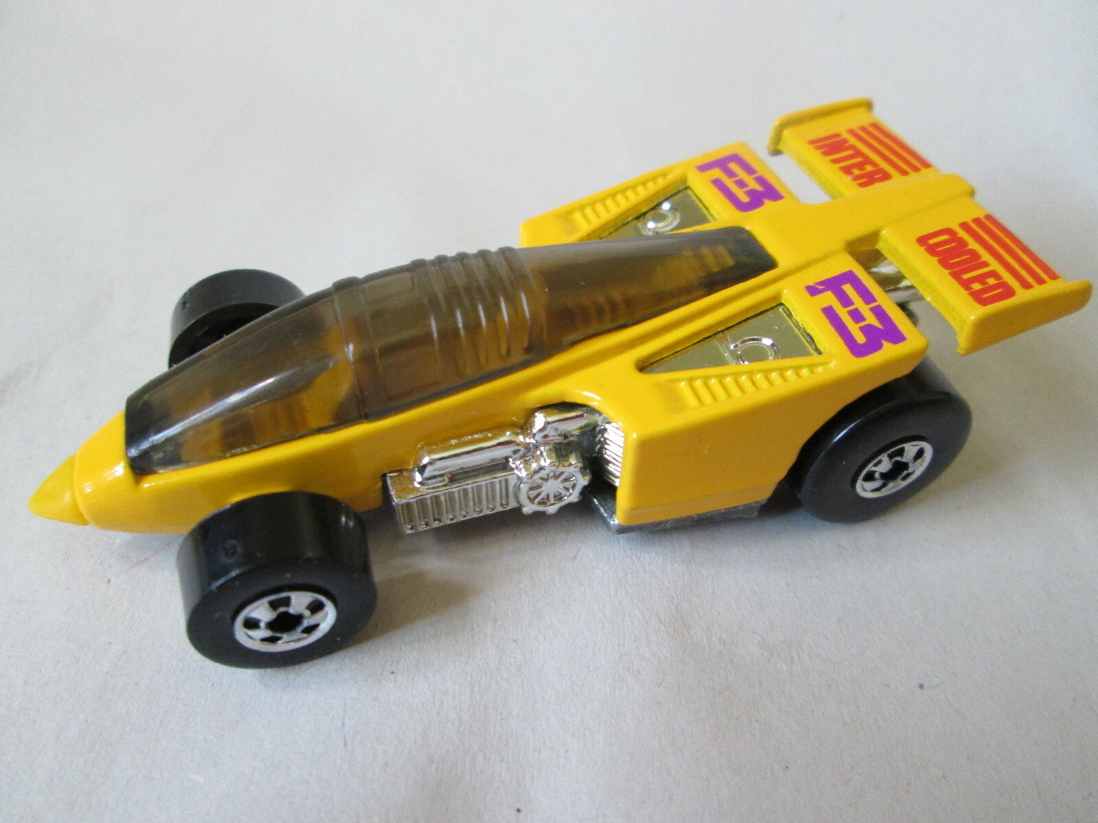1987 Hot Wheels Shadow Jet Inter-Cooled F3 Formula 1 Indy Racer (Yellow ...