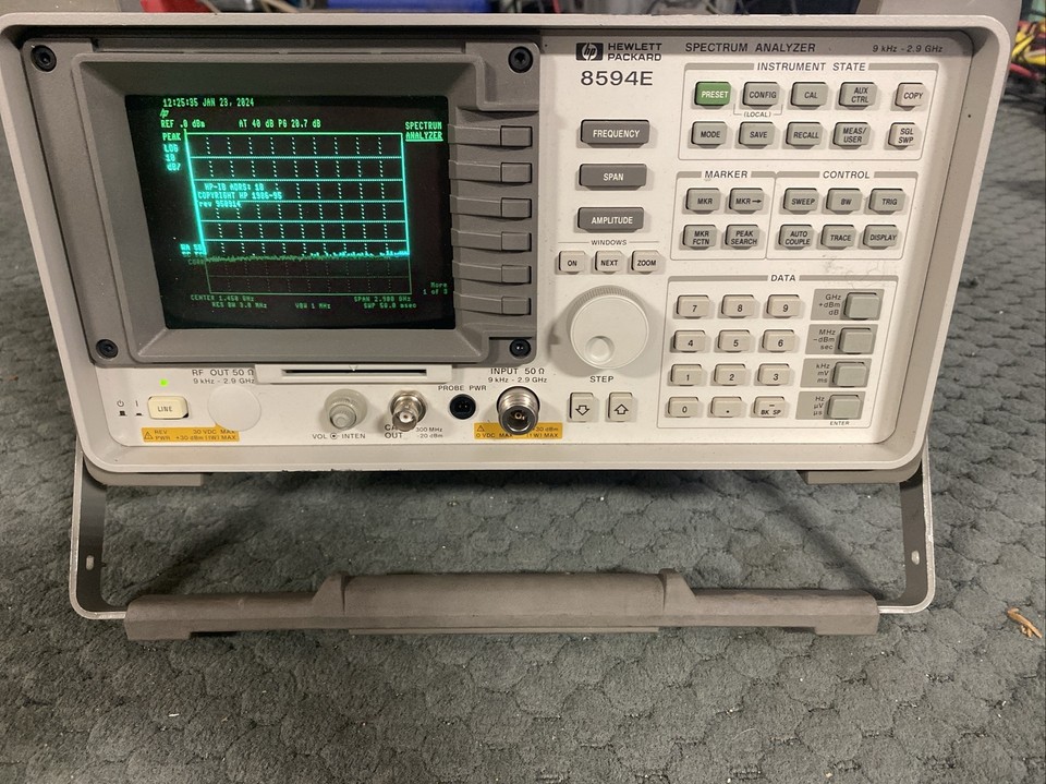 Hewlett Packard HP 8594E Spectrum Analyzer 9 kHz-2.9 GHz | eBay