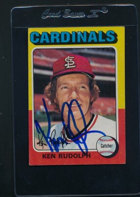 1975 Topps #289 Ken Rudolph Cardinals Signed Auto *C7887 | eBay