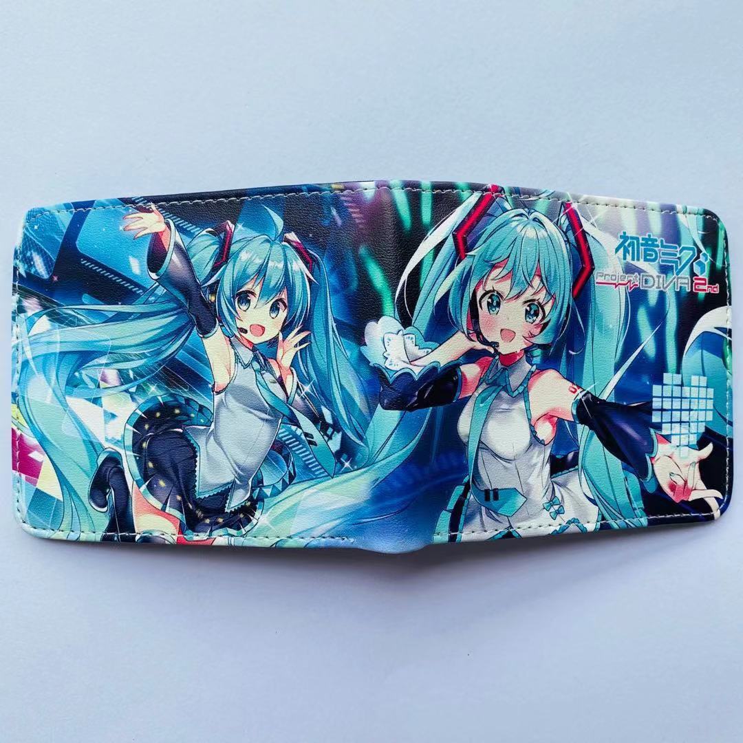 New Anime Hatsune Miku Wallet Purse Cartoon Boys Girls Card Holder ...