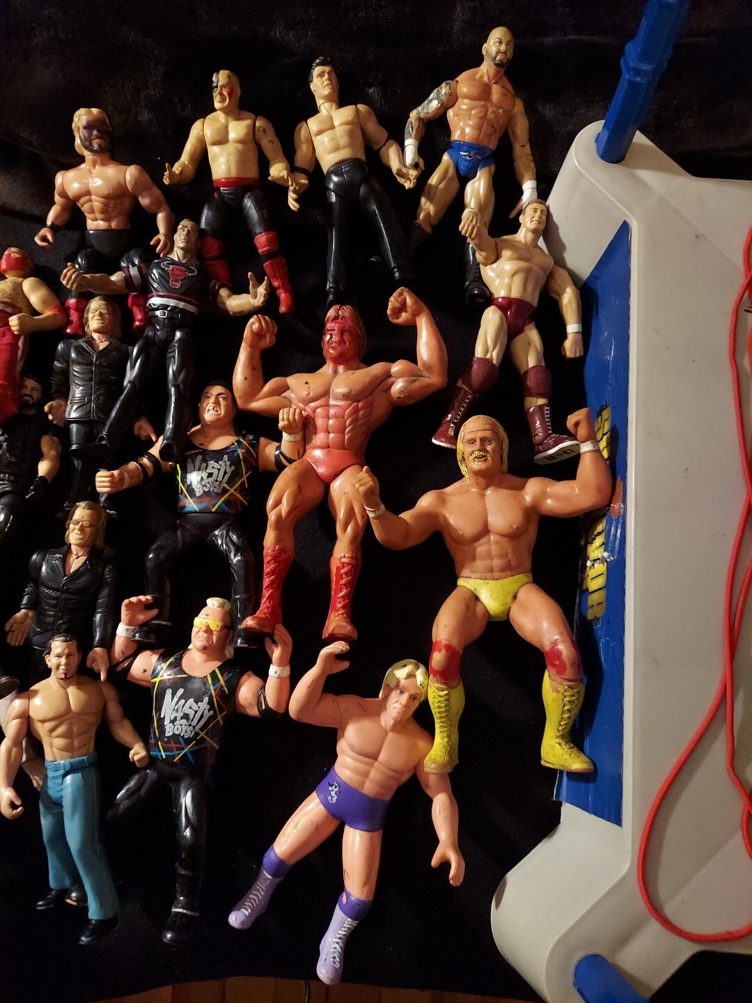 WWF Wrestling Superstars Sling Em Fling Em Wrestling Ring Vintage With ...