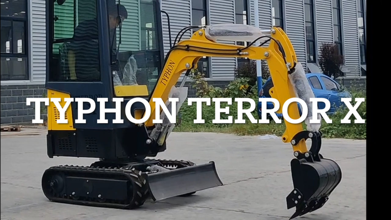 EPA TYPHON Terror X Mini Excavator 1.15 Ton Digger 13.5hp Gas Tracked ...