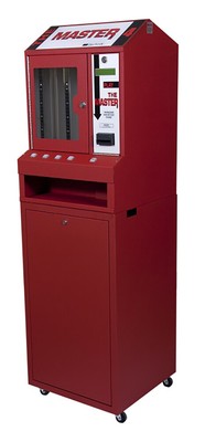 Red Master 4 Column Lottery Pull Tab Vending Machine | eBay