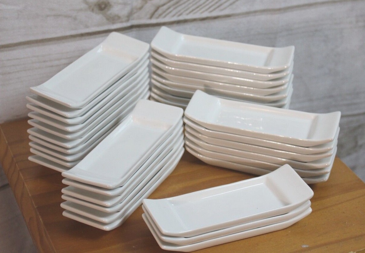 Pier 1 Condiment / Wasabi / Sushi Dipping Trays - Small Rectangle ...