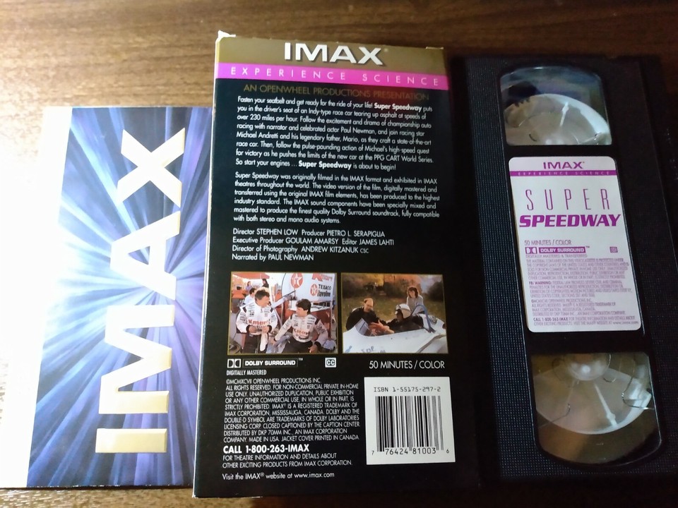 IMAX Experience Science: Super Speedway, VHS 1997, Used. | eBay