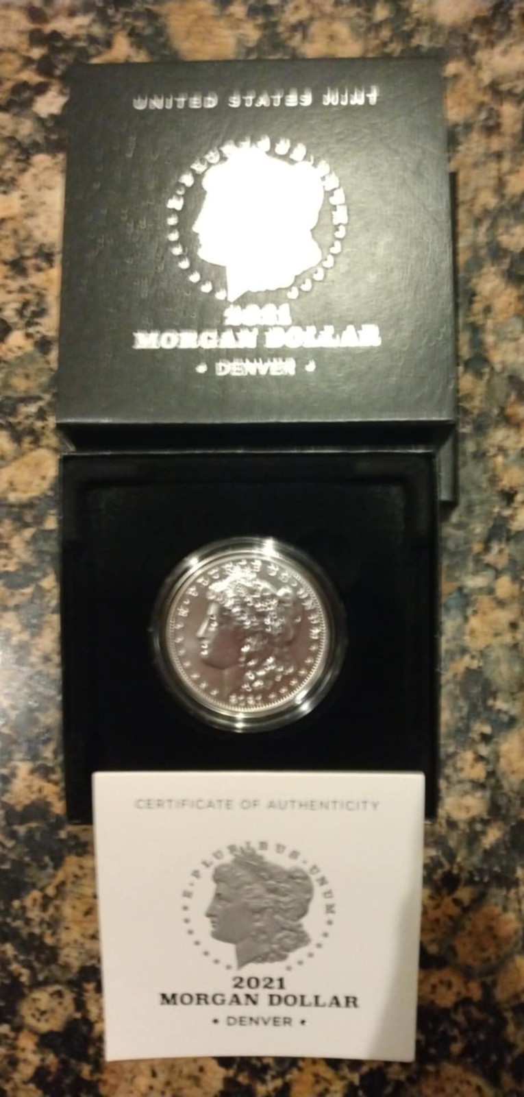 2021 D Morgan Silver Dollar 100th Anniversary In OGP Box & COA. 175 k ...