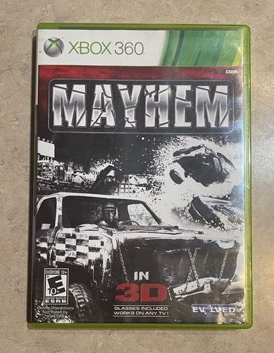 Mayhem In 3D (Xbox 360, 2011) Complete W/Manual CIB 2 Pair Of Glasses ...