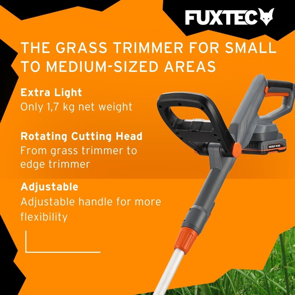 FUXTEC FX-GT20 20V Cordless Grass Trimmer Kit | eBay UK