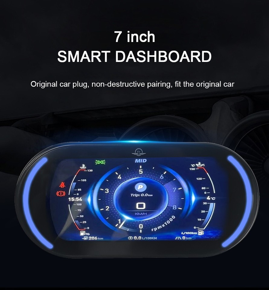 Digital Cluster For BMW Mini Cooper R55 R56 R60 2014-2023 Meter LCD ...