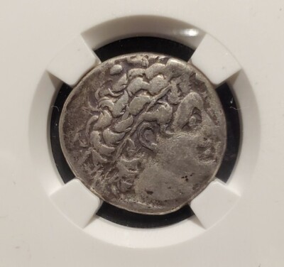 NGC AUTHENTIC Ch F PTOLEMY XII 80-51 bce( yr 10) 72/71 bce TETRADRACHM ...