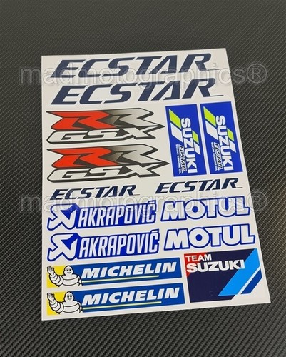 GSX-RR MotoGP Ecstar laminate decals GSX-R 600 1000 1000 Stickers for ...