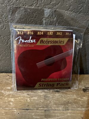 Fender Phosphor Bronze String Pack Acoustic Guitar .012 .016 .024 .032 ...