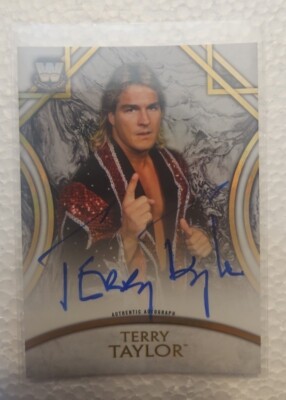 2018 Topps WWE Legends Wrestling Terry Taylor On Card Auto /199 WWF Red ...