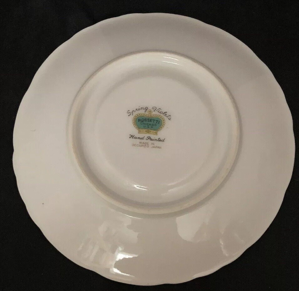 Rossetti Spring Violet Fine China Coffee Tea Cup And Saucer Excellent ...