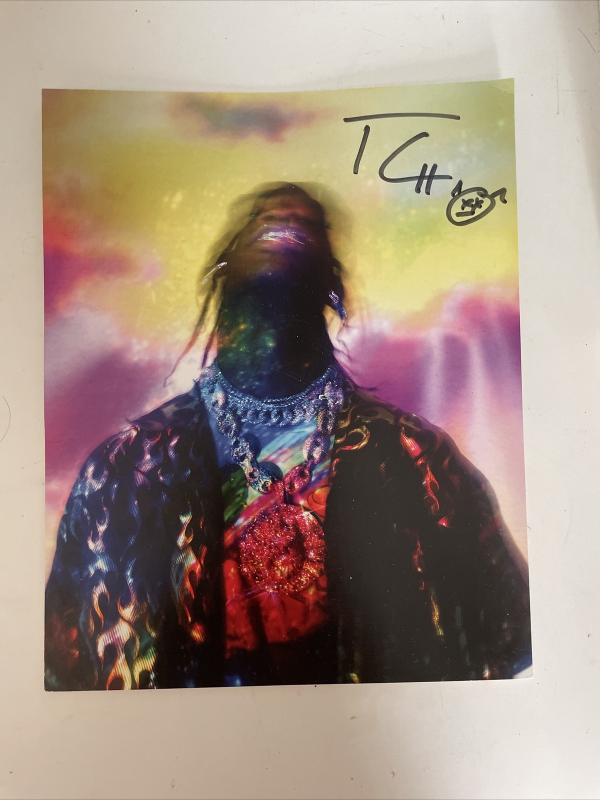 TRAVIS SCOTT SIGNED/AUTOGRAPHED LITHOGRAPH / ASTROWORLD LANYARD VIP ...