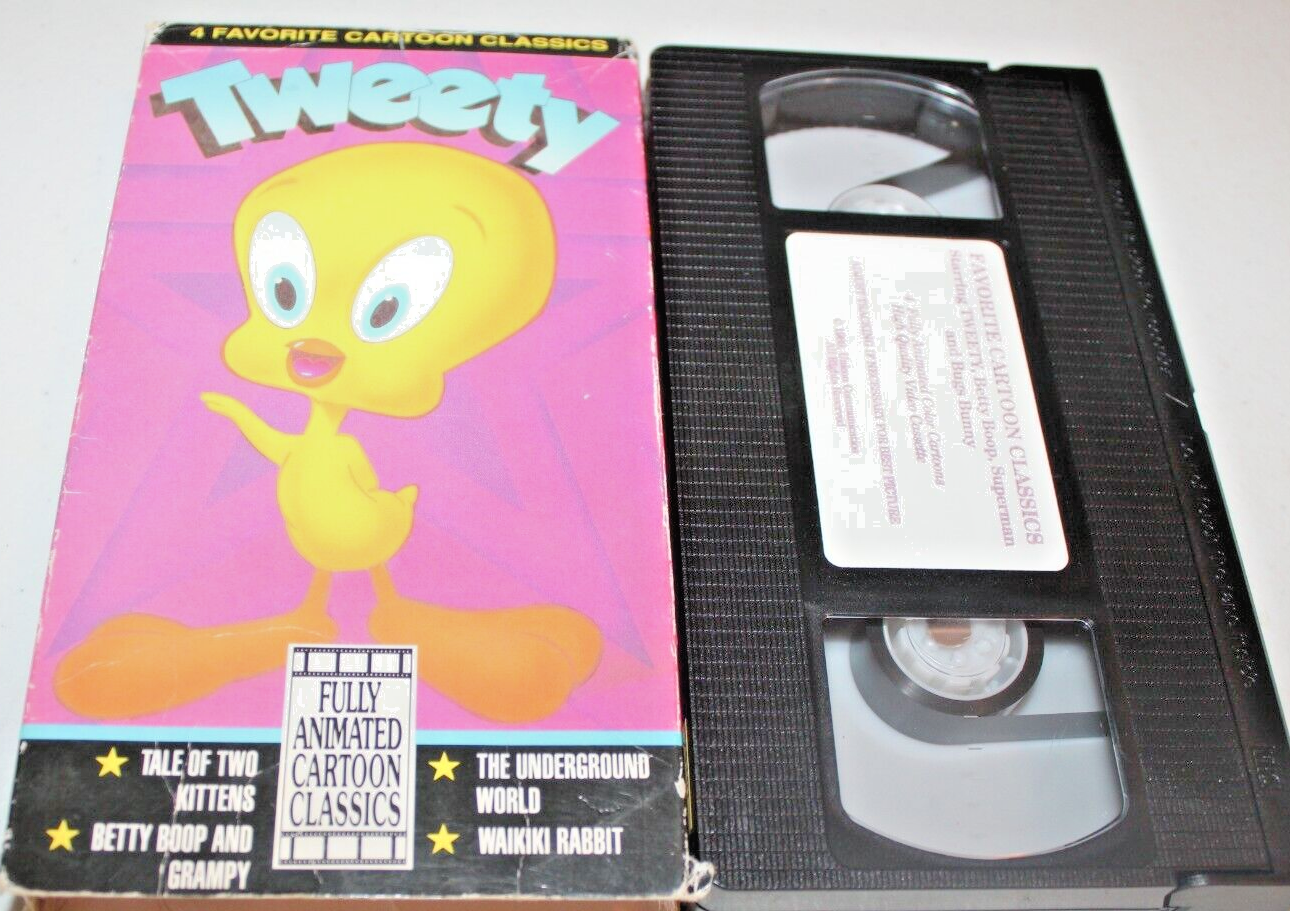 Cartoon Classics : Tweety (VHS 1992) Tale of Two Kittens, Betty Boop ...