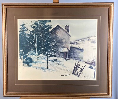 Framed Winter Landscape by Dennis Frings Signed Limited Edition Print ...