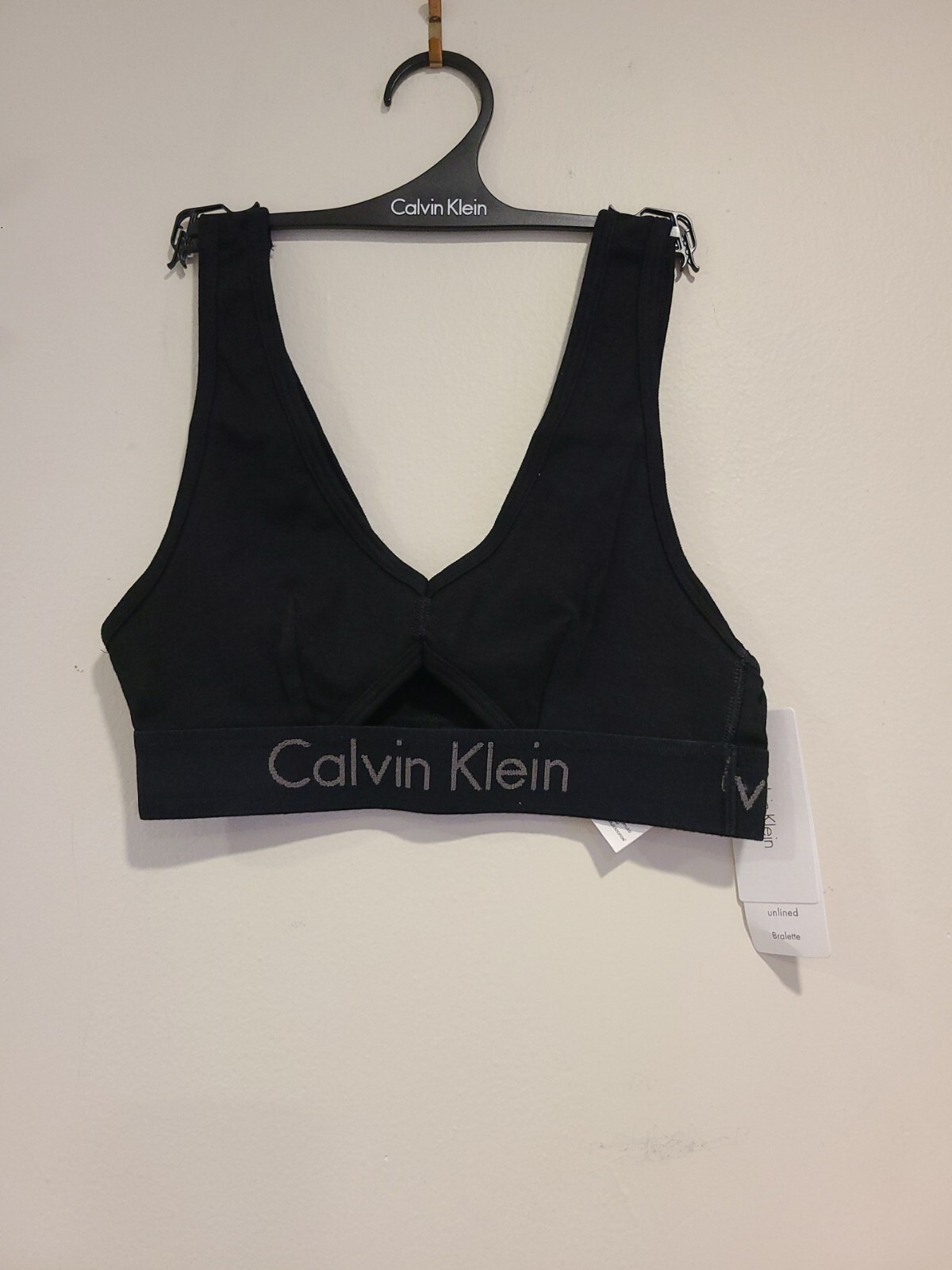 Calvin Klein Body Keyhole Bralette Wireless Bra Black Small S 34b 32d ...