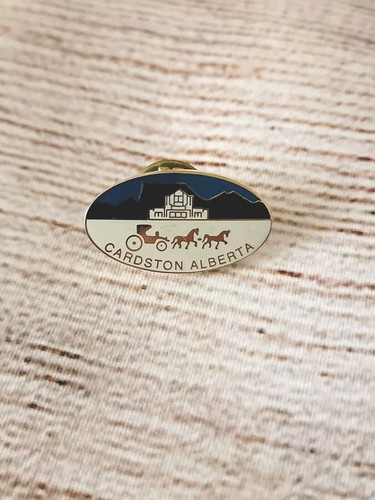 Cardston Alberta Canada Horse And Carriage Lapel Pin Vintage | eBay